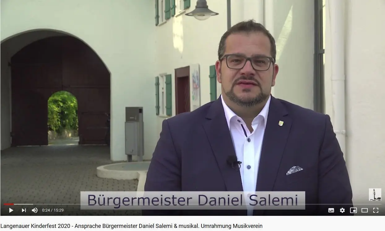Video-Botschaft statt Kinderfest-Empfang: Langenauer Bürgermeister ...
