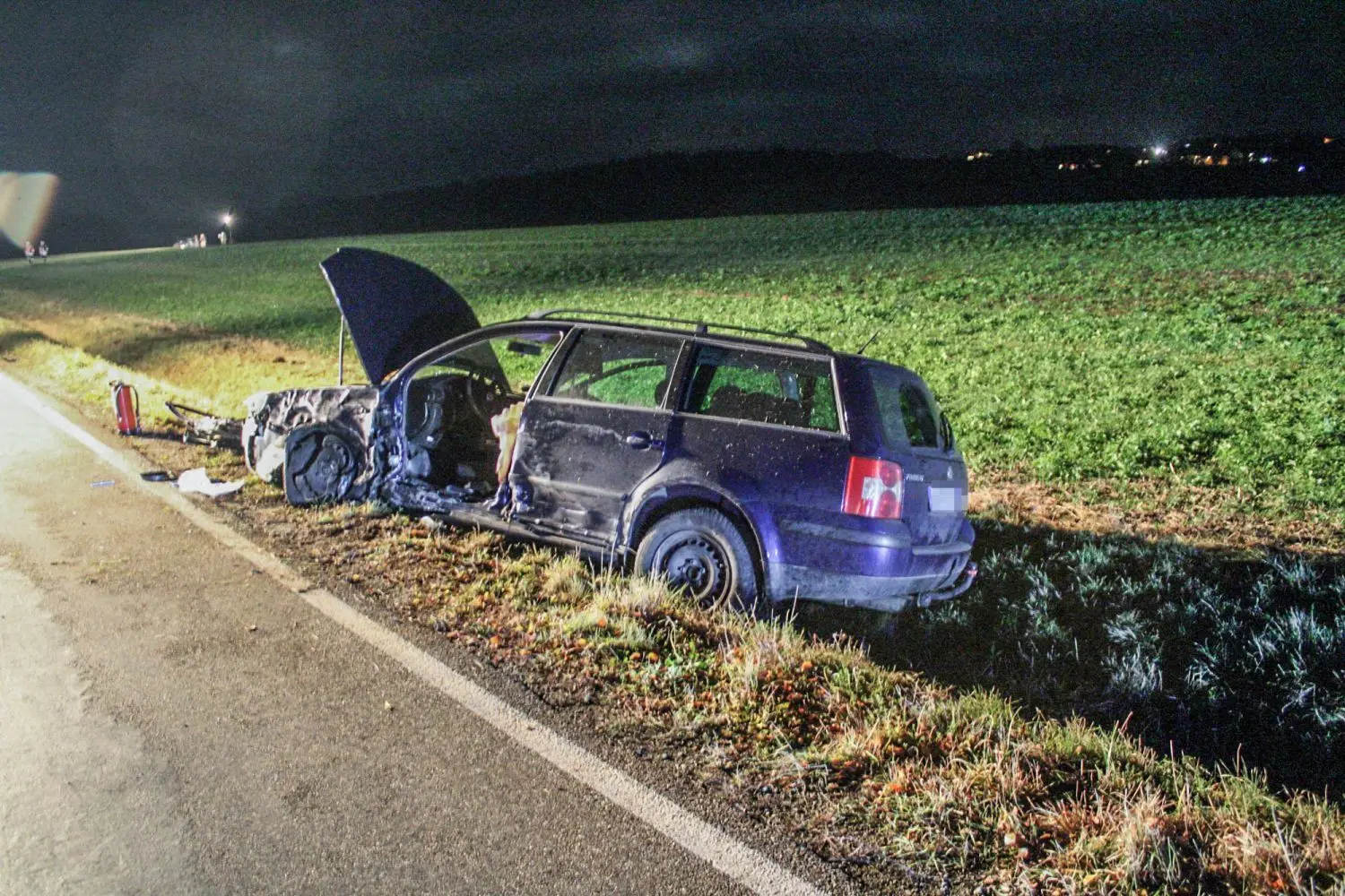 Unfall auf der L1068 bei Honhardt: Frau bei Frontalcrash schwer verletzt – Landesstraße gesperrt ...