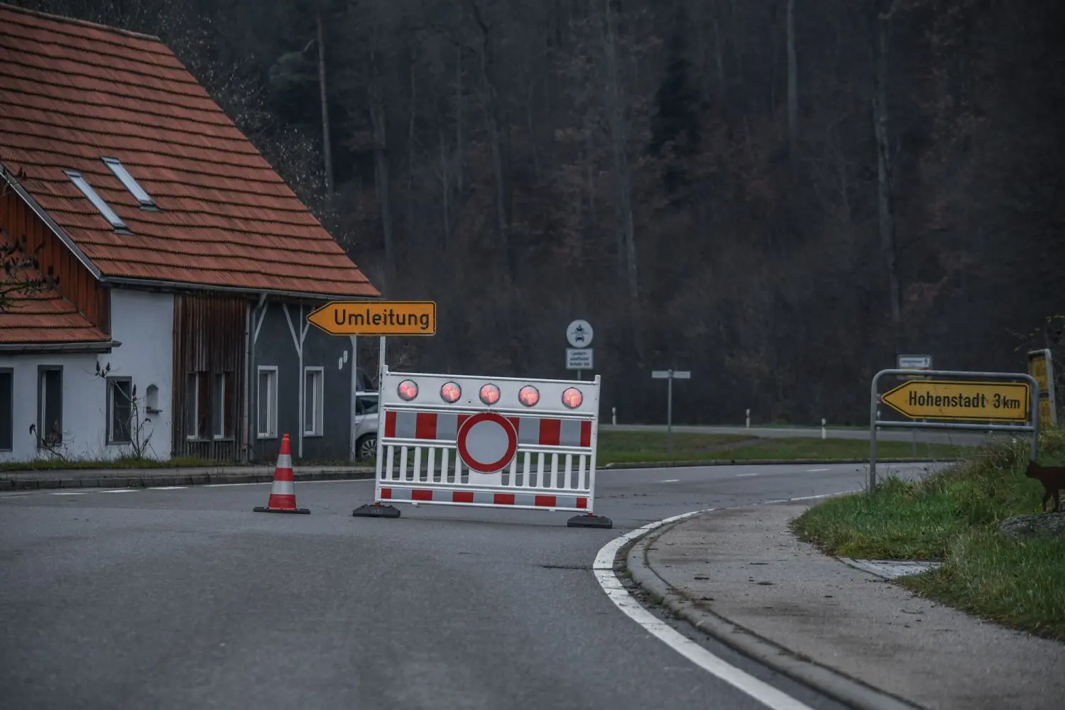 Spannende Sperrung B19 Heute Bilder